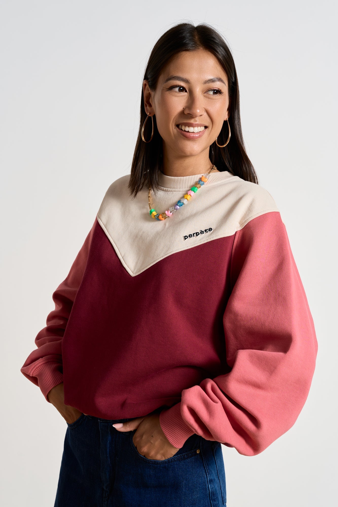 PERPÈTE - Max Bordeaux Sweatshirt – L'Île Bleue